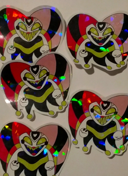 Handmade | Accessories | Helluva Boss Holographic Robo Fizz Sticker Set ...